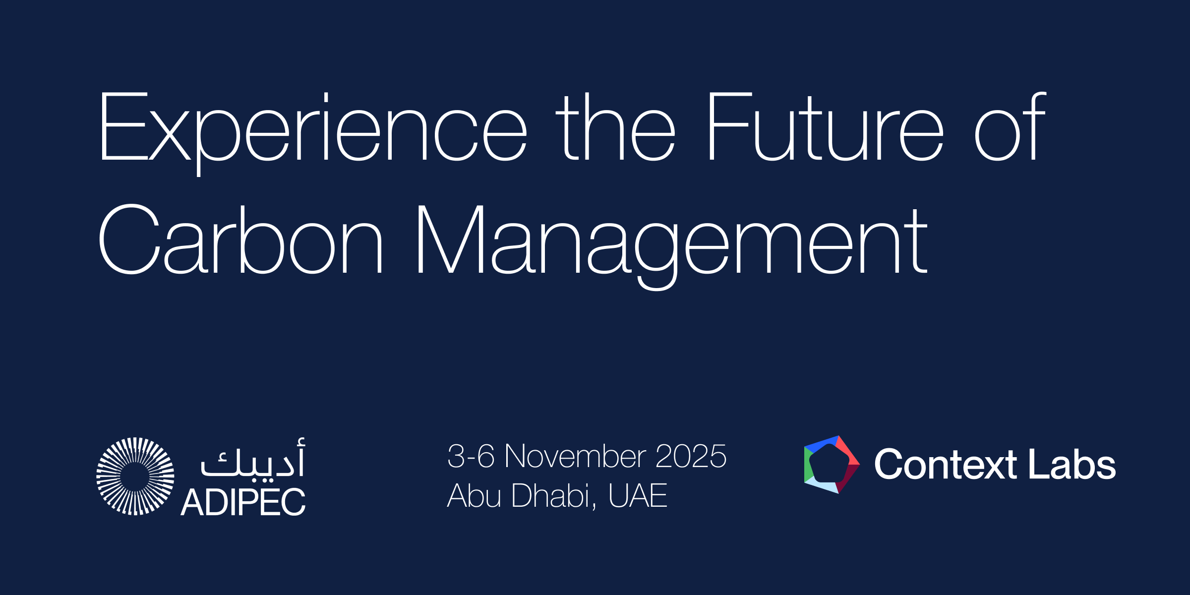 Join the Context Labs Breakfast Reception at ADIPEC 2025 | Context Labs | Context Labs